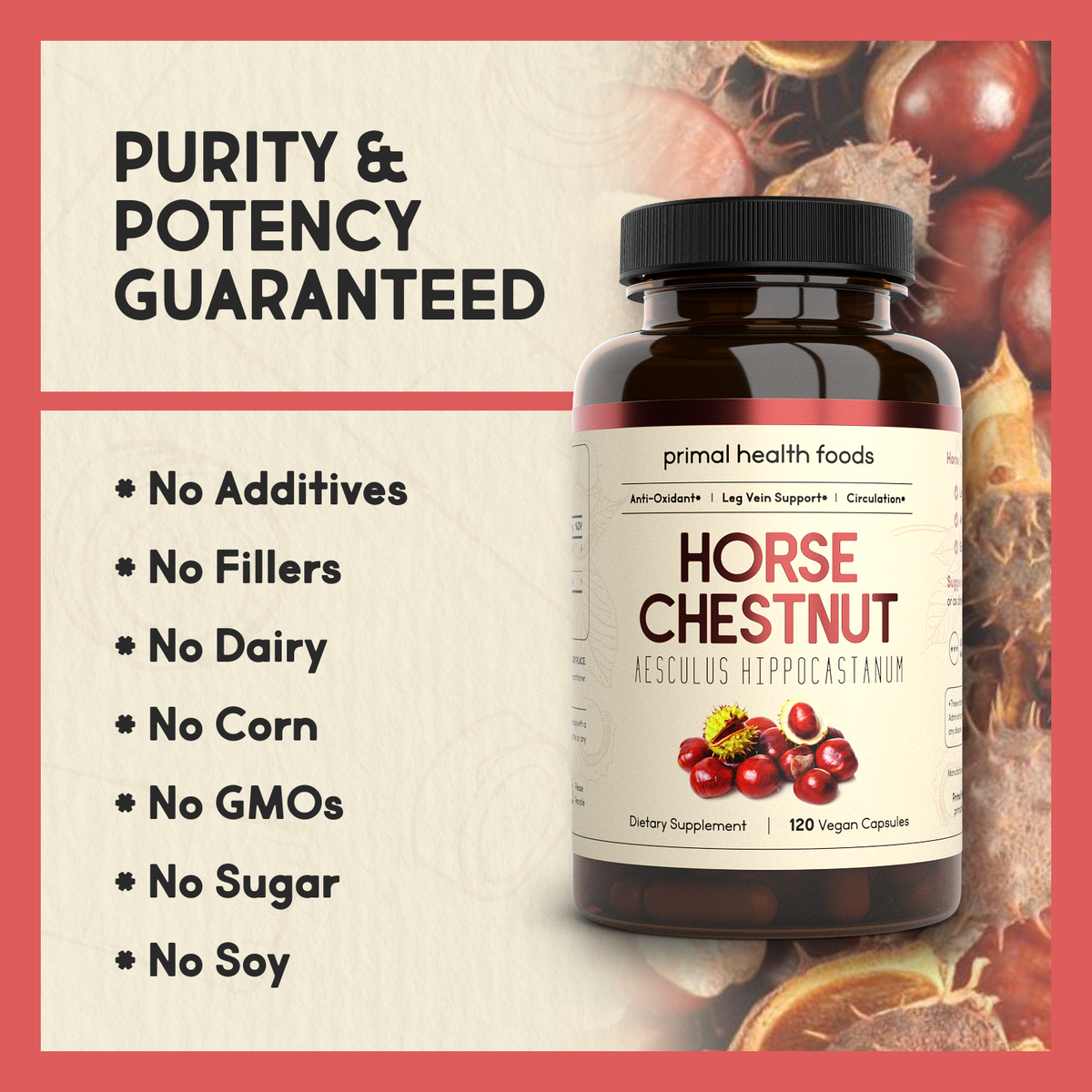 Horse Chestnut Capsules – Primal Health Foods